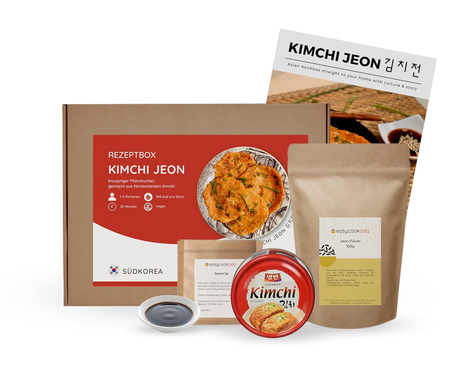 EasyCookAsia Kimchi Jeon Kochbox I Koreanische Kimchi-Pfannkuchen DIY ...