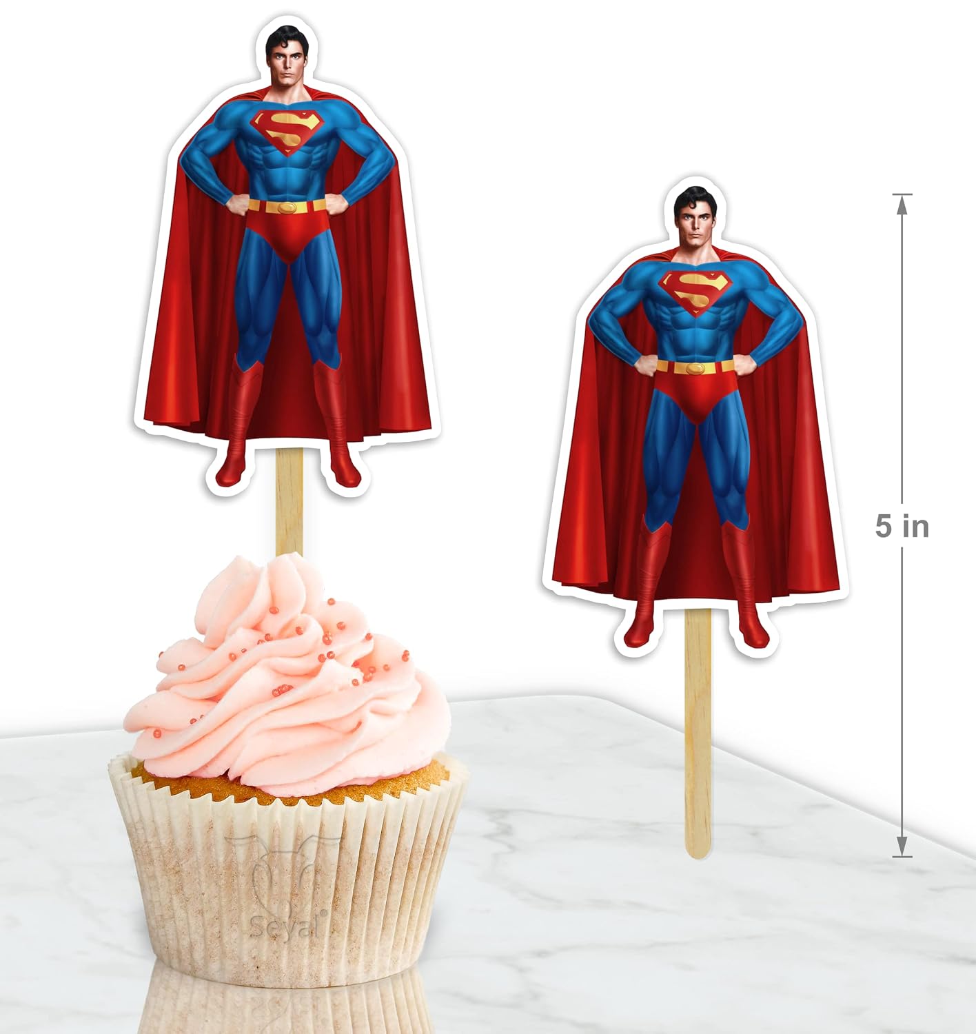 Seyal® Superman Cupcake Topper - BigaMart