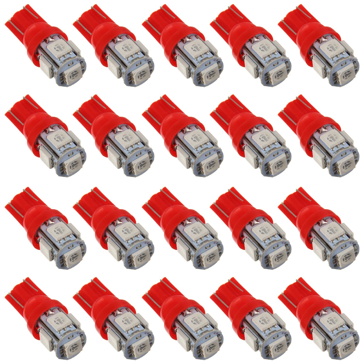 Snapklik.com : EPLZON Red DC 12V T10 194 168 Led Bulb Light Gauge ...