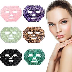 Amazon.com: Jade Face Mask 10 Types Natural Stone Facial Massager Rose ...