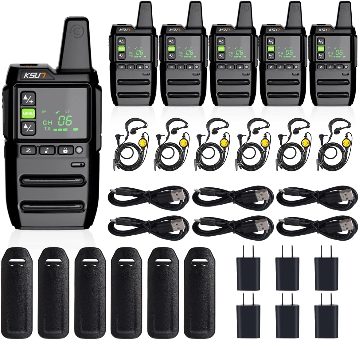 Amazon.com: Long Range Walkie Talkies Waterproof, FRS Rechargeable Two ...