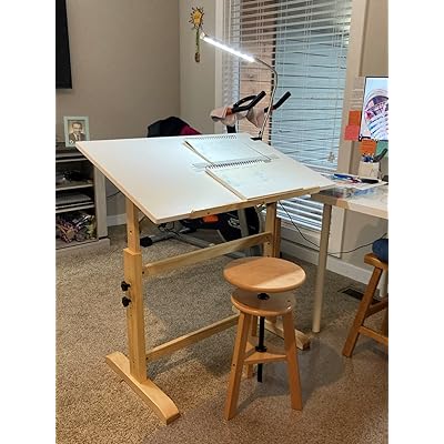 MEEDEN White Board Drafting Table and Stool Set, Nepal | Ubuy