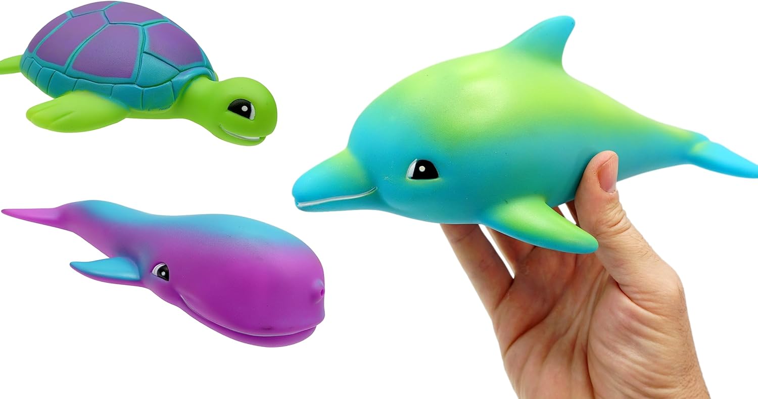 Amazon.com: JA-RU Ocean Squirt Squishy Water Animals (1 Water Toy ...