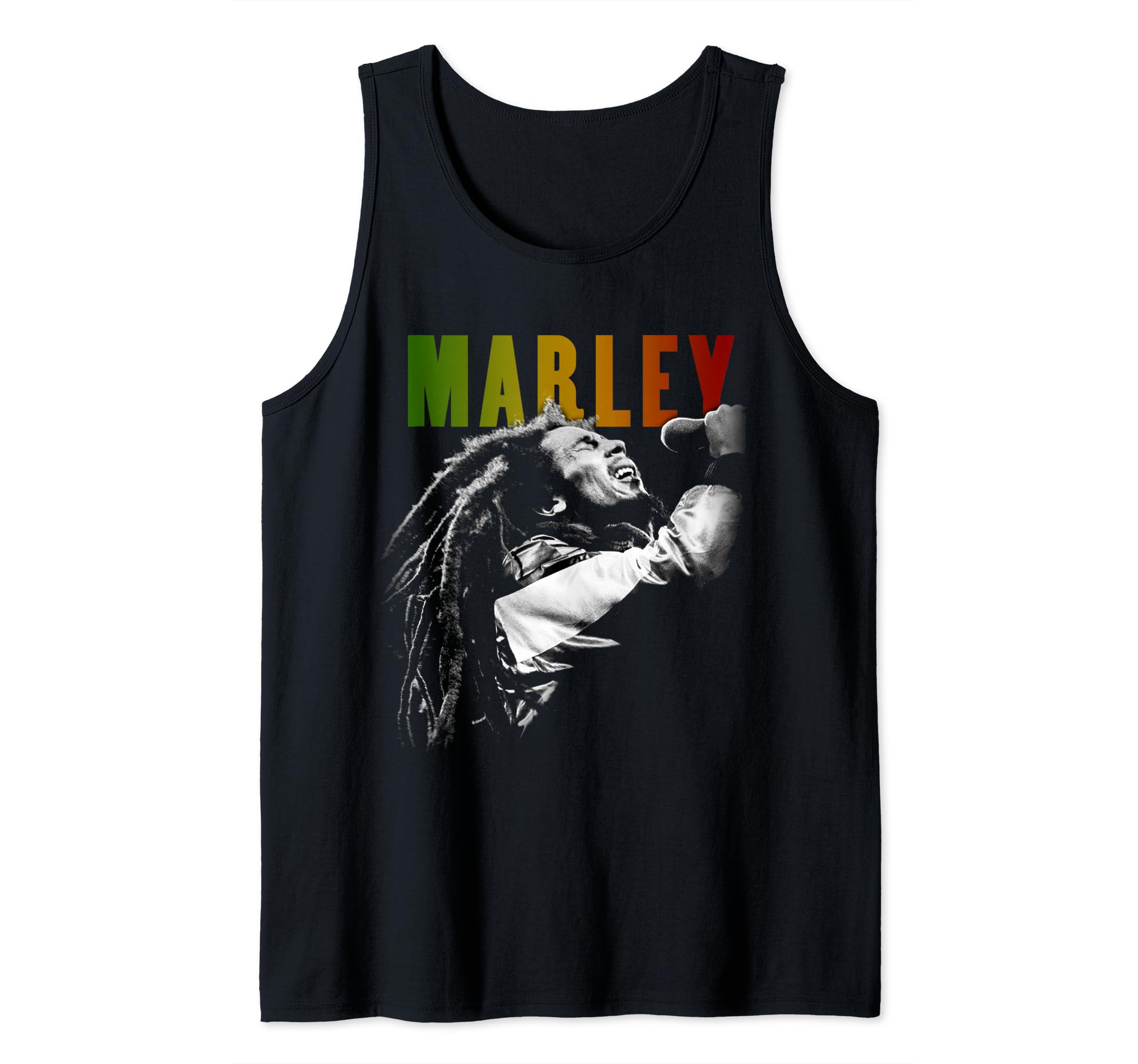 Amazon.com: Bob Marley Rastaman Vibration Washed Tank Top : Clothing ...
