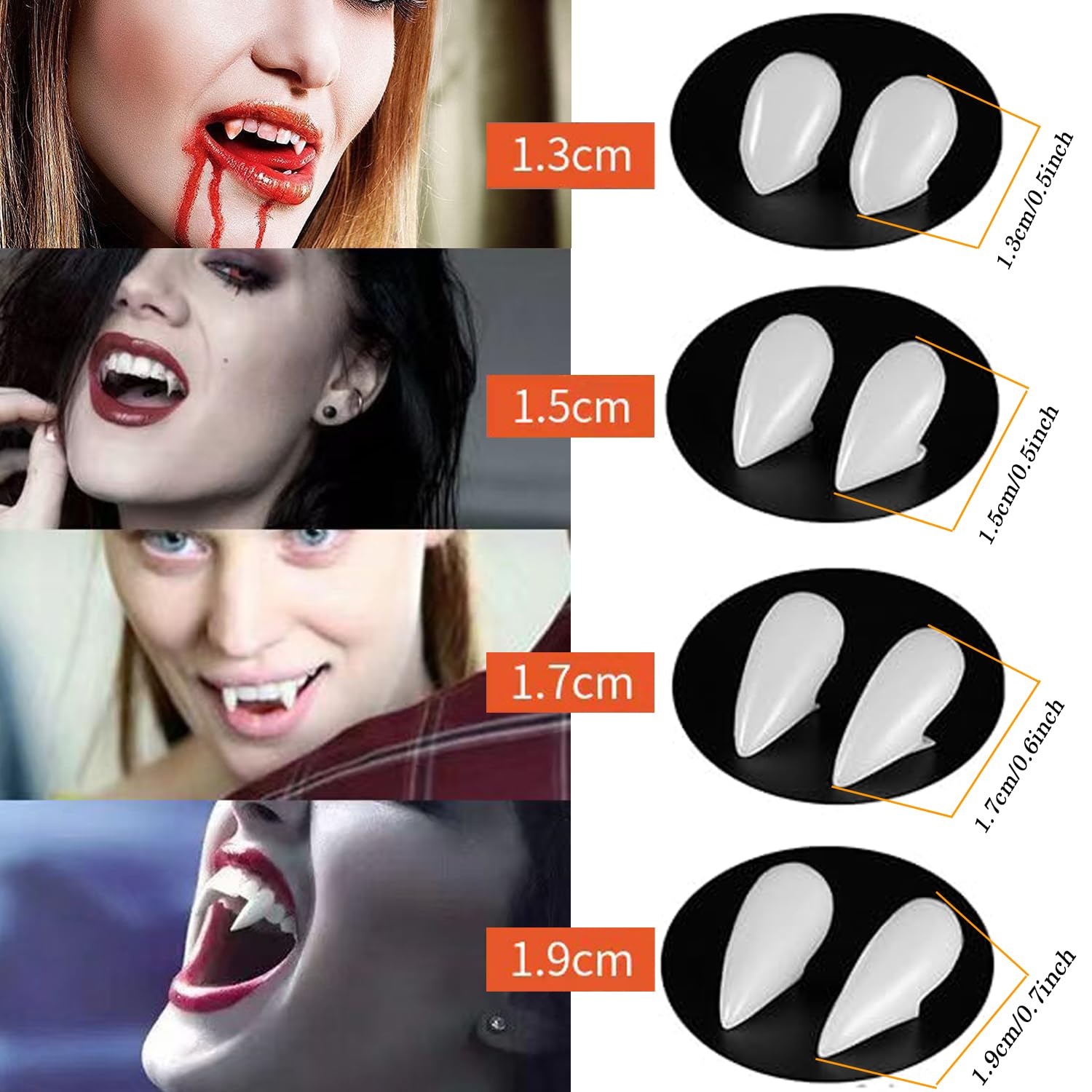 Fausses Dents De Vampire 1 Paire De Dents De Vampire Crocs Prothèses