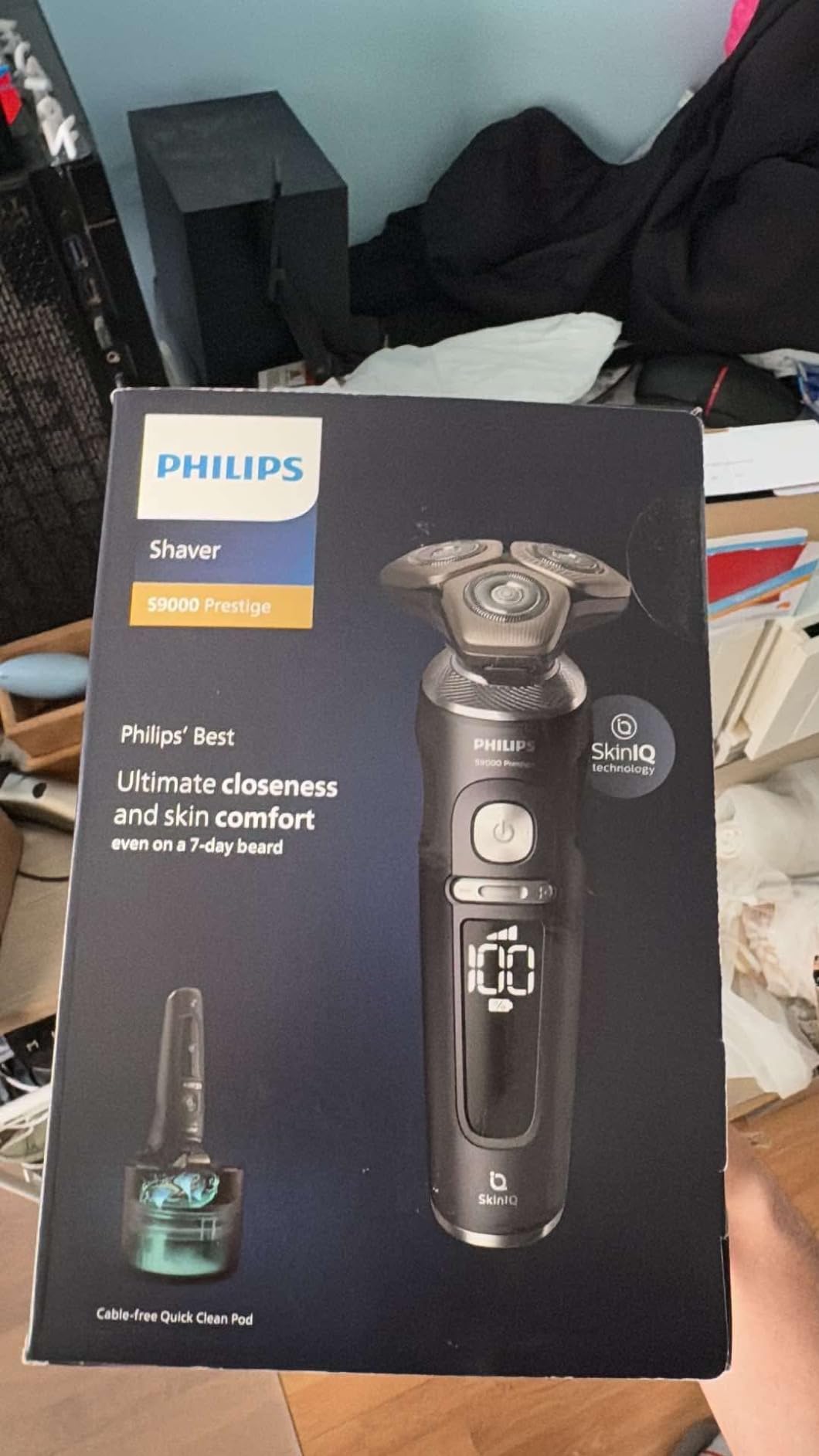 Philips Razor S9000 Prestige - Electric Wet and Dry Shaver, Matte Black ...