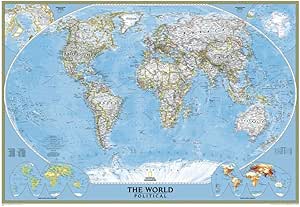 Amazon.com : World Classic Wall Map Map Type: Standard (30" x 44 ...