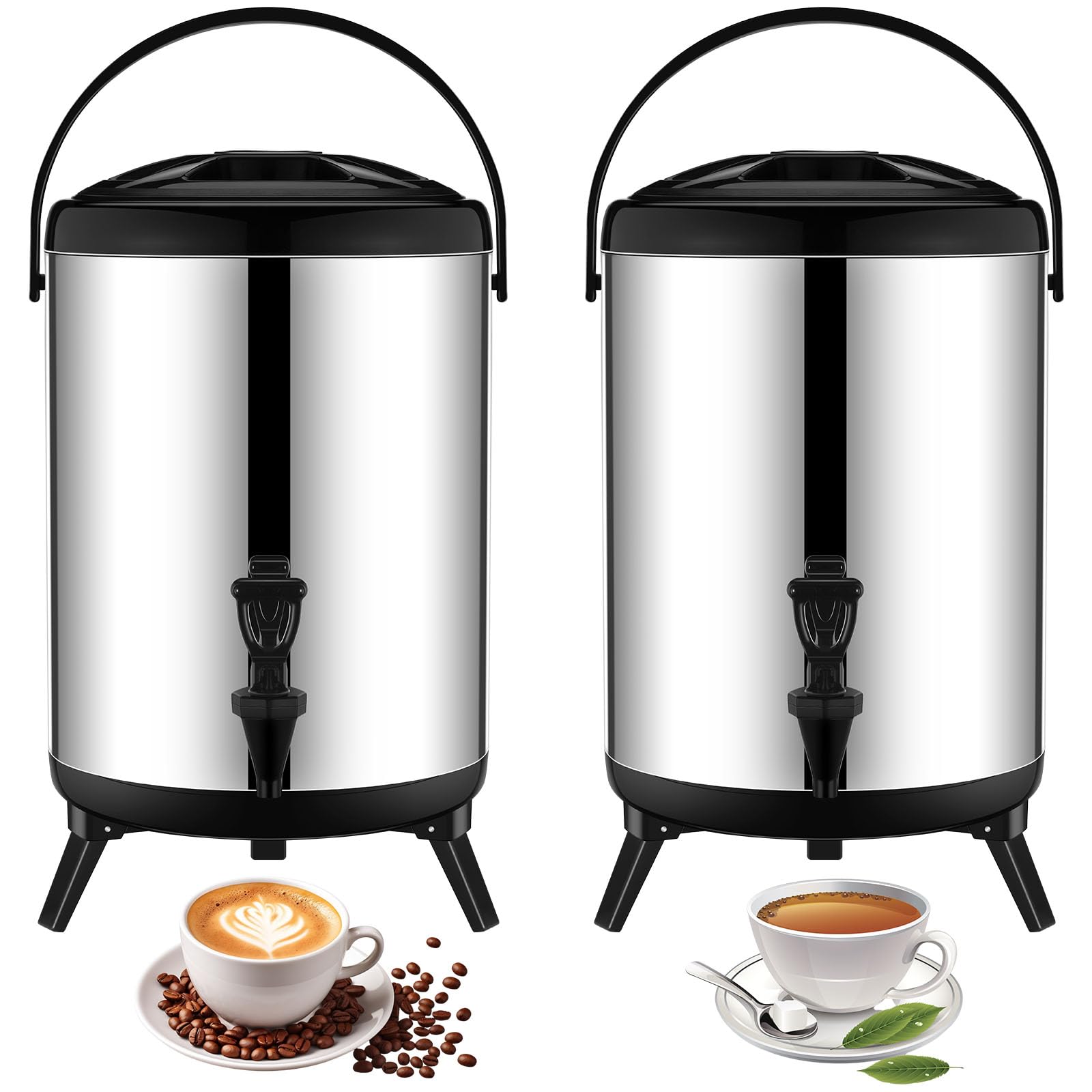 **SIGNS OF LIGHT USE** Vesici 2 Pcs 3 Gallon/ 14 L Stainless Steel ...