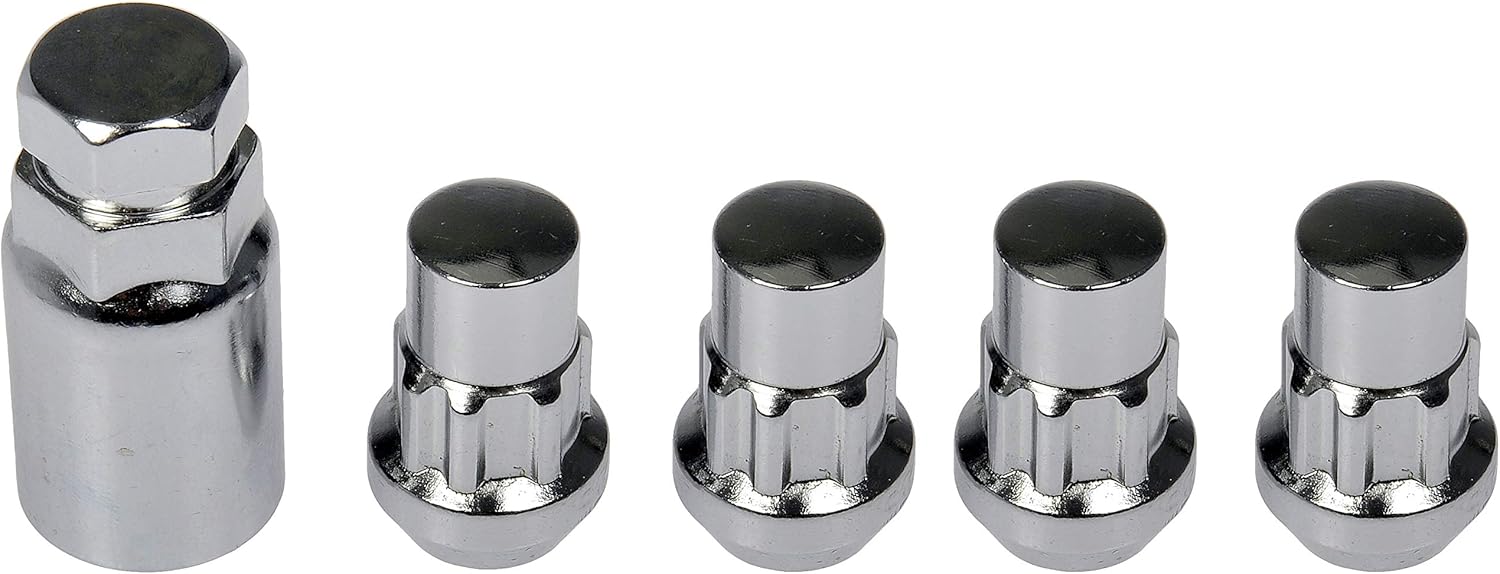 Dorman 712-628 Wheel Nut Lock Chrome Acorn Set M14-1.50 Compatible with ...
