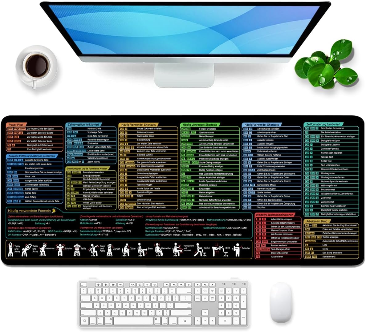 Excel Mouse Mat German Desk Mat Gaming Mouse Mat Large XL Desk Pad ...