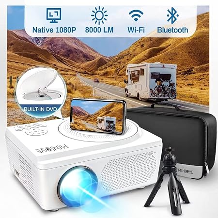 Amazon.com: DVD Projector with DVD Player Built In - DVD Player ...