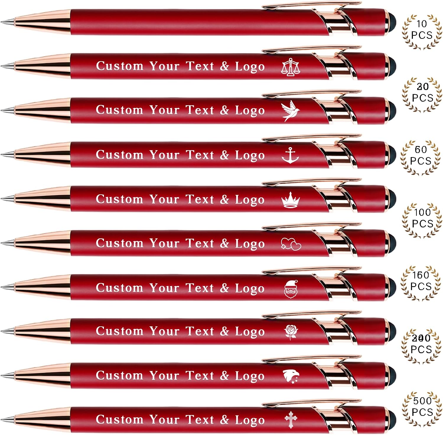 Amazon.com: Bulk Custom Pens Personalized, Customized Pens with Name ...