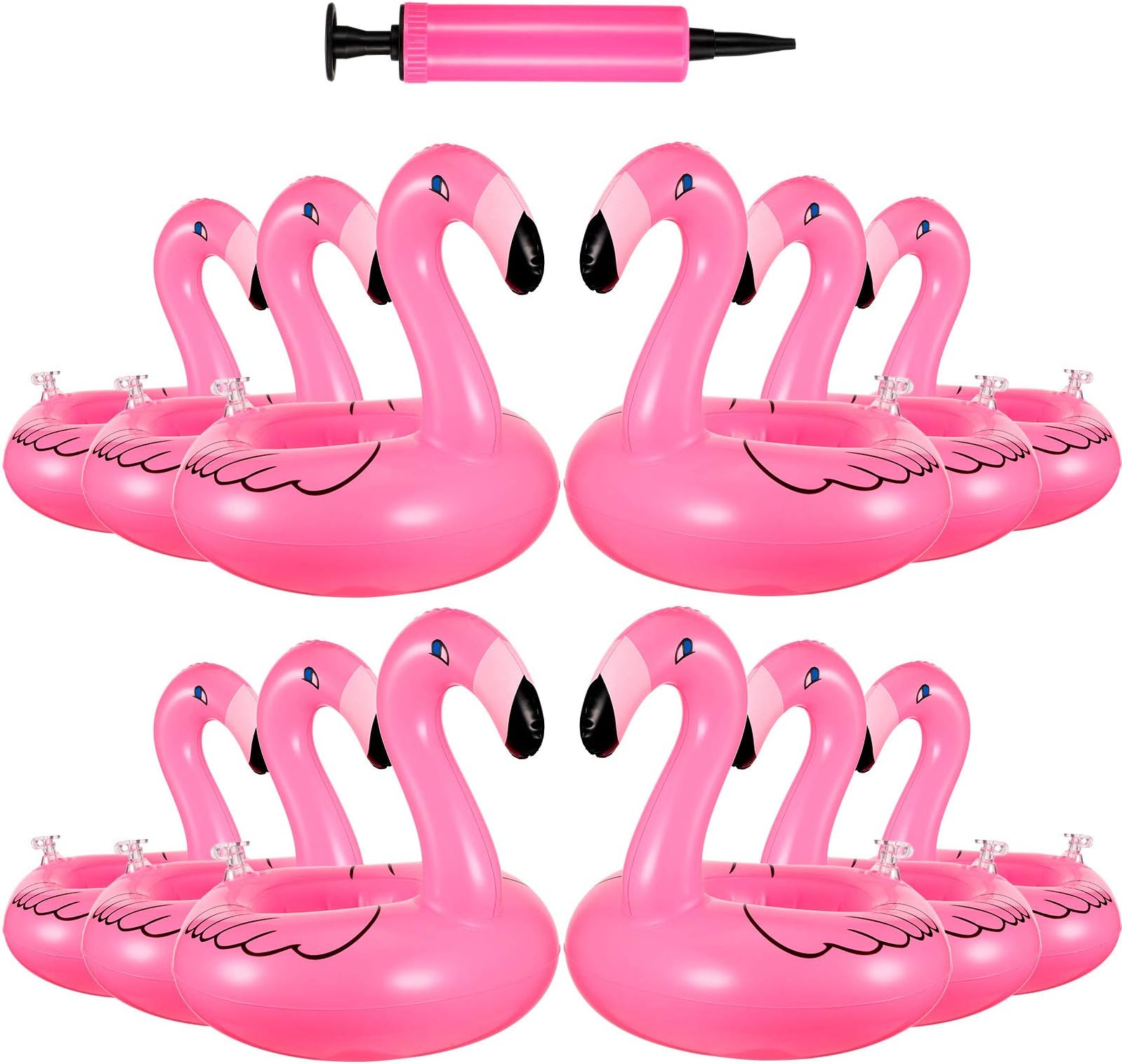 Amazon.com: Cotiny 12 Pack Inflatable Pink Flamingo Inflatable Flamingo ...