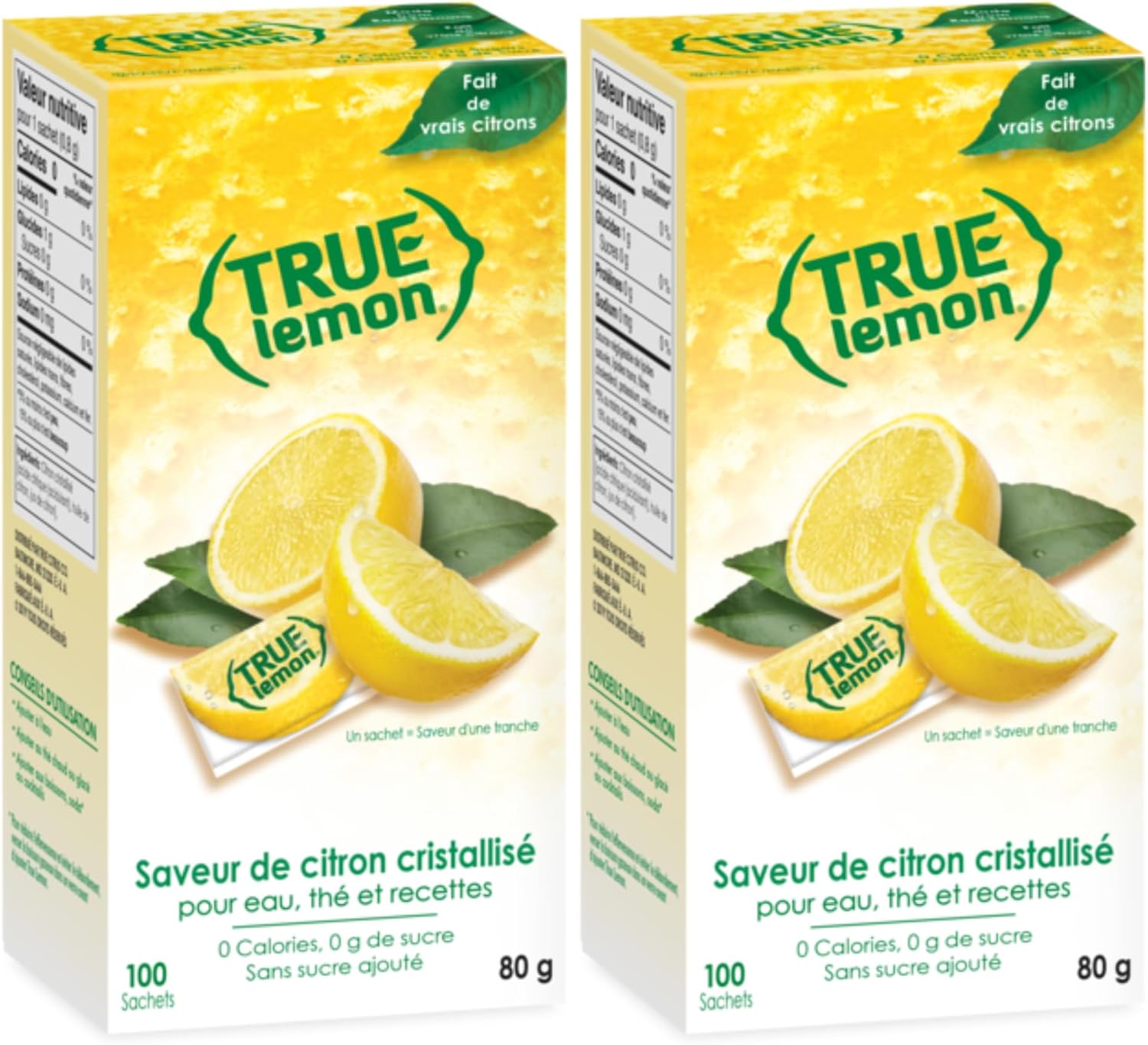 True Lemon Water Enhancer (Bilingual Label) - Sugar Free 0 Calories 100 ...
