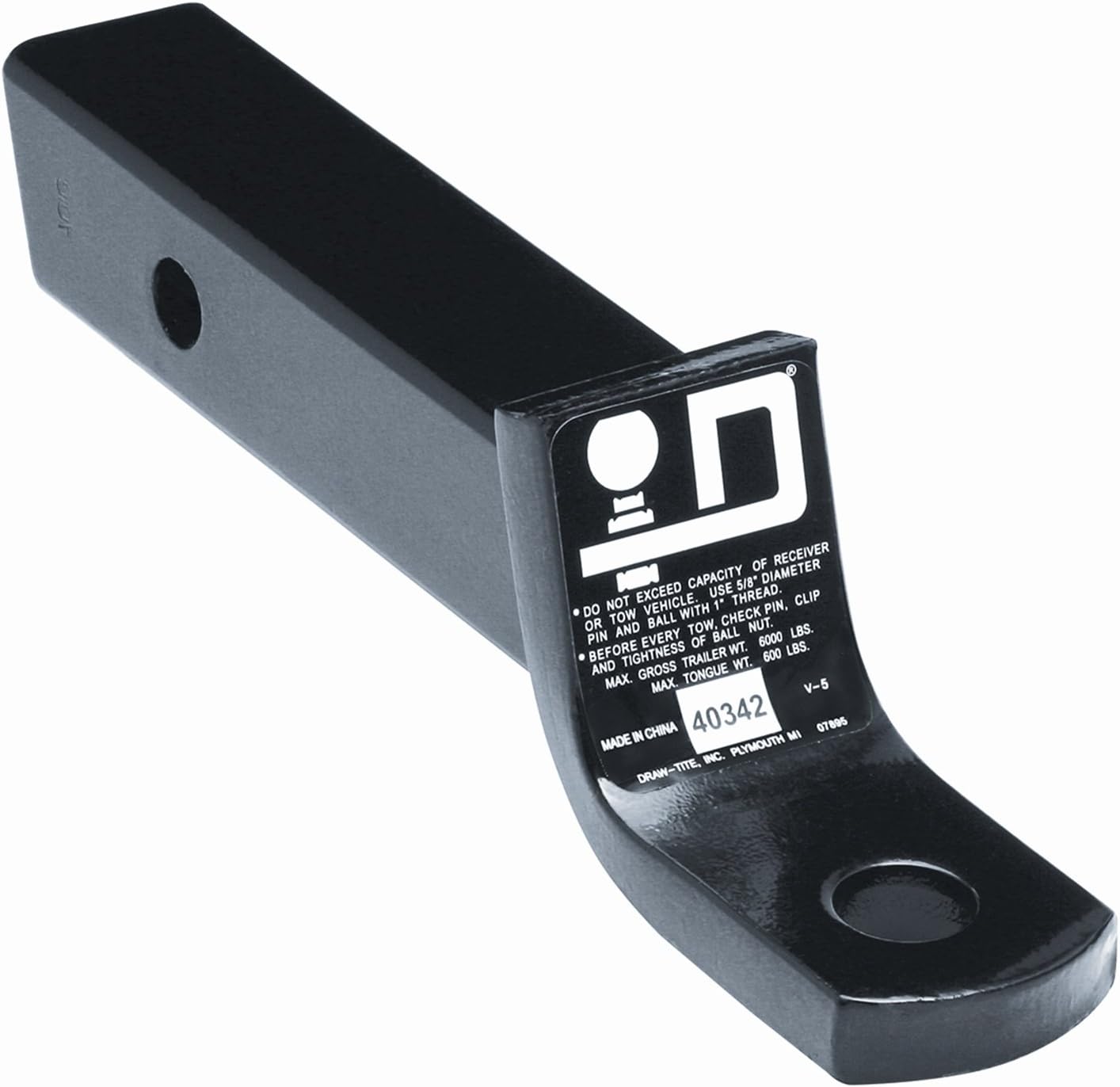 Draw-Tite 40342 8-1/2" Quick-Loading Ball Mount (7500 lbs. GTW, 1" Ball ...