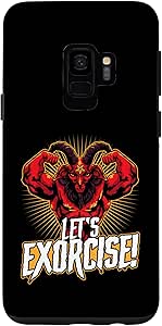 Amazon.com: Galaxy S9 Let's Exorcise Funny Satanic Baphomet ...