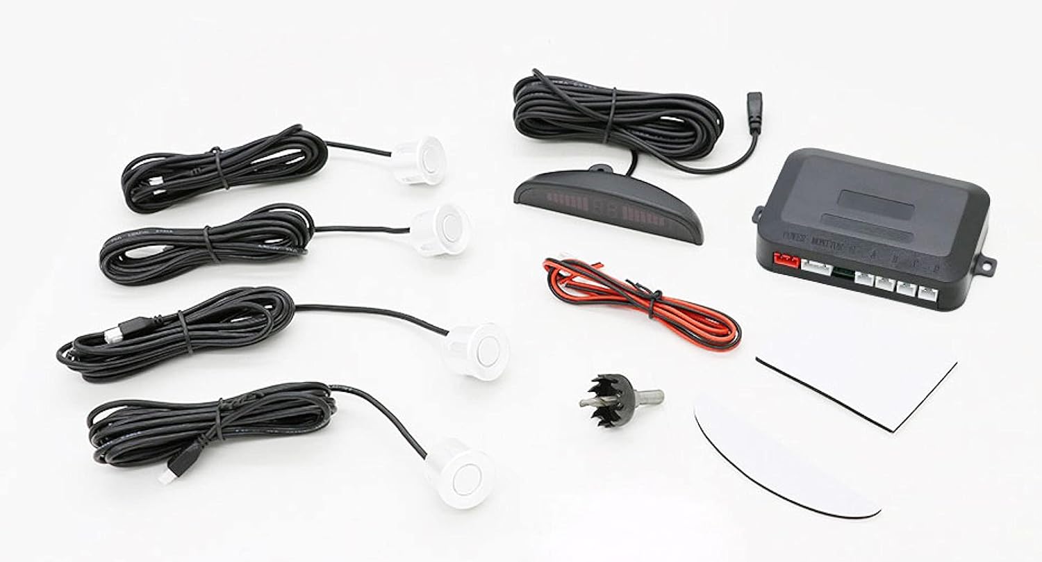 Car Parking Sensor 4 Sensors Buzzer Car Parking Assistance Reversing ...