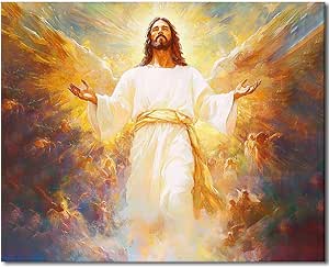 Amazon.com: TFIAVSIN Paint by Numbers Jesus Christ Painting Kits by ...