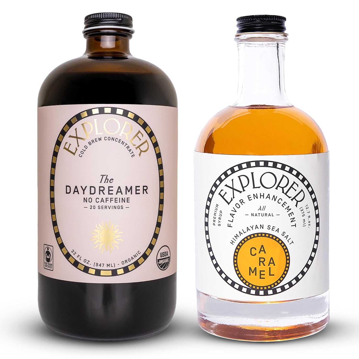Amazon.com: Explorer Cold Brew Decaf Coffee Concentrate & Caramel Syrup ...