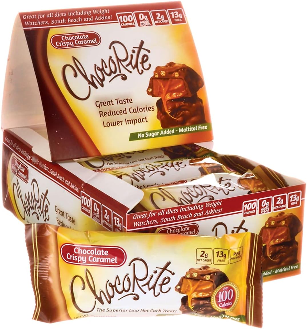 Amazon.com : CHOCORITE CHOCOLATE VALUE PACK -6 24 GRAM BARS-SUGAR FREE ...
