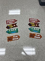 Amazon.com: 20 Pieces Camping Themed Party Decorations Welcome to ...