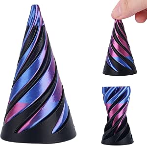 Spiral Cone Fidget Toy, 3D Printed Impossible Cone Impossible Pyramid ...