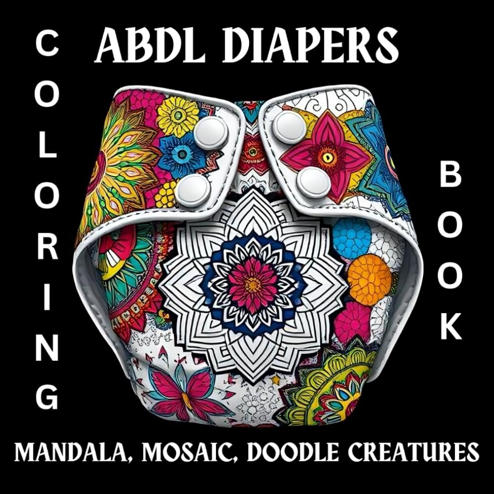 Amazon.com: ABDL Diapers Covered in Mandala, Mosaic, and Doodle ...