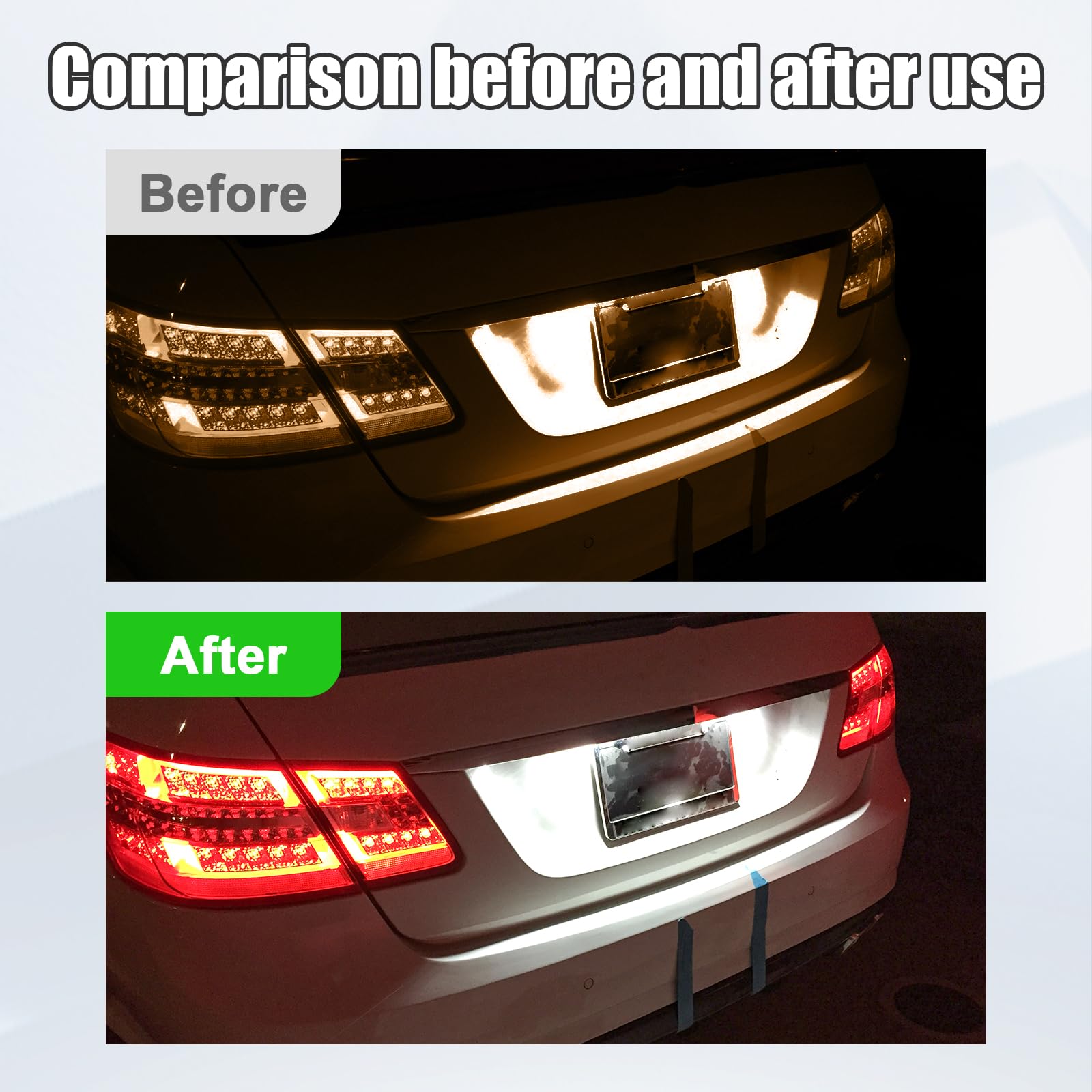 Snapklik.com : Augeny 2 PCS Full LED License Plate Light Tag Lamp ...