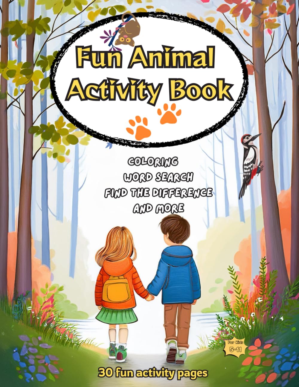 Fun Animal Activity Book For Kids: Interesting And Playful Activity For ...