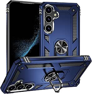 Amazon.com: Dionsibei Military Grade Drop Impact for Samsung Galaxy S24 Case 360 Metal Rotating ...