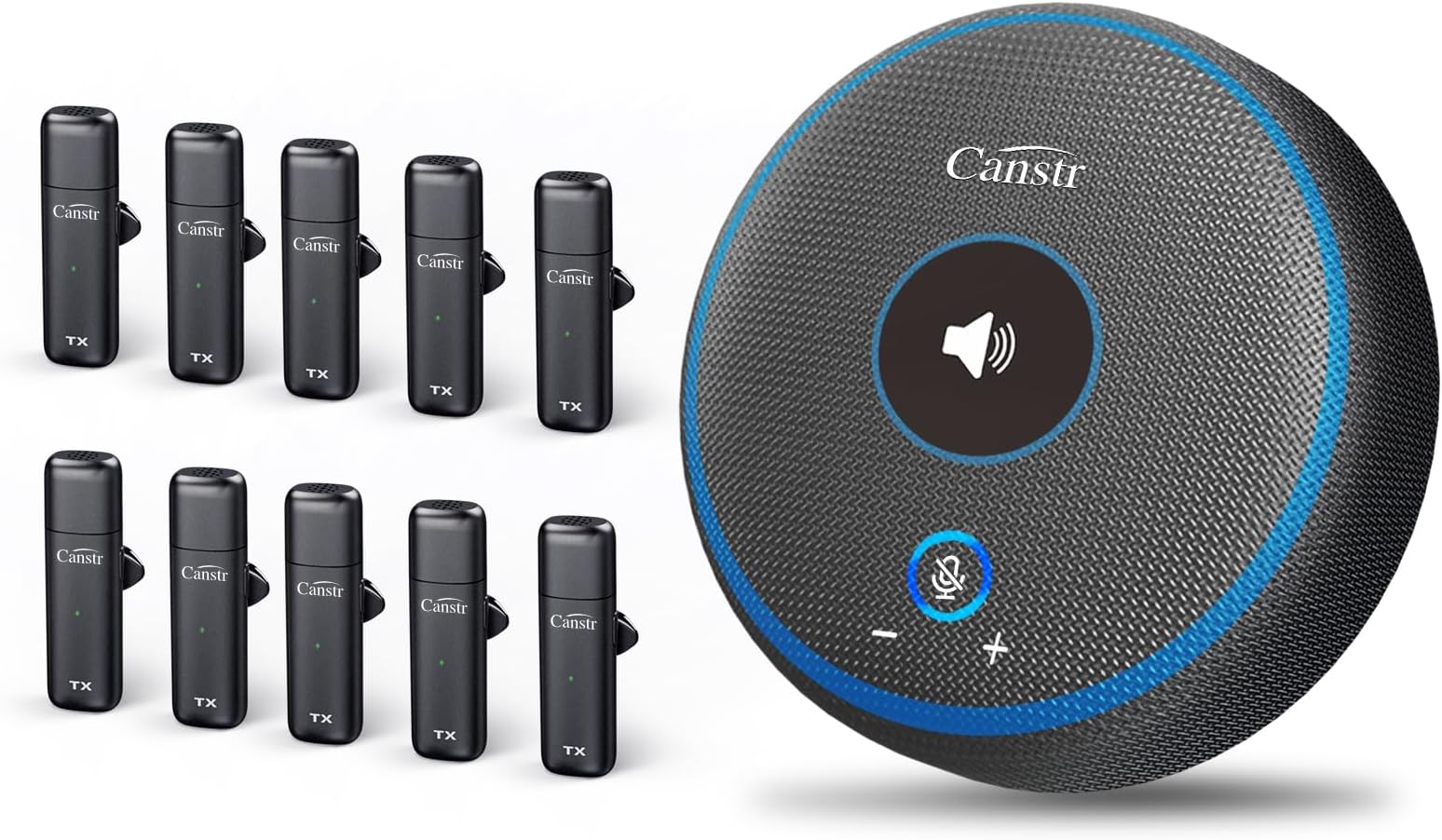 Amazon.com : ZHUOSHENG Conference Speaker and Microphone, USB ...