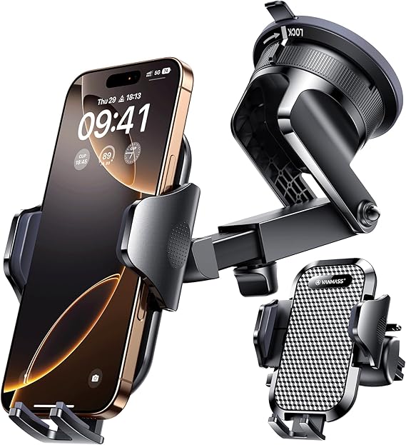 Amazon.com: VANMASS [Pro Version] Universal Car Phone Mount [2025 Super ...