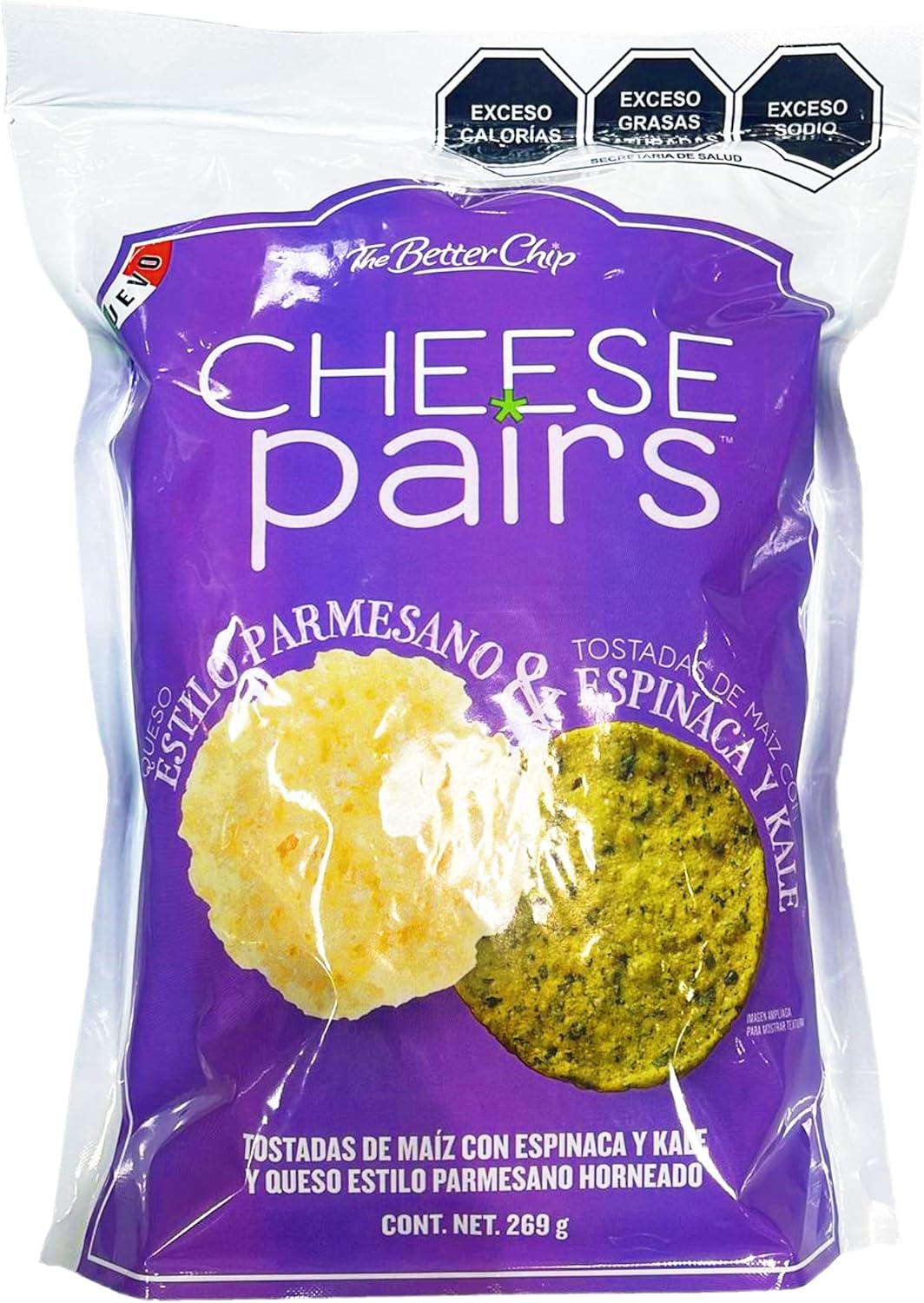 The Better Chip Tostadas de Maíz con Espinaca y Kale y Queso Estlo ...