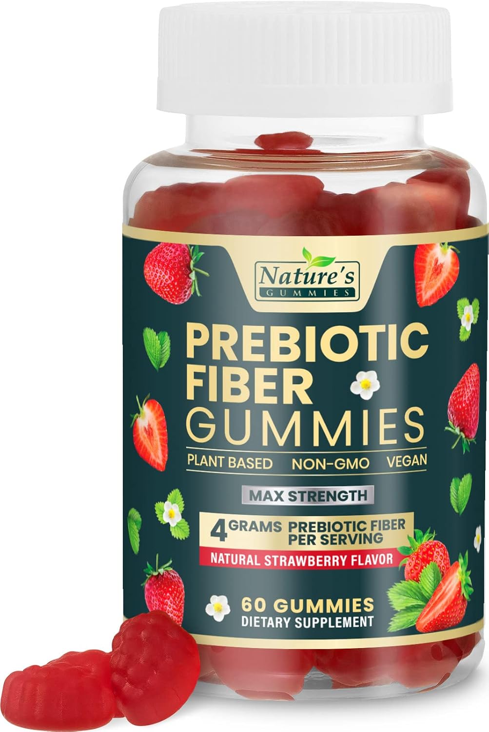 Amazon.com: Nature's Gummies Fiber Supplement - Max Strength 4g of ...