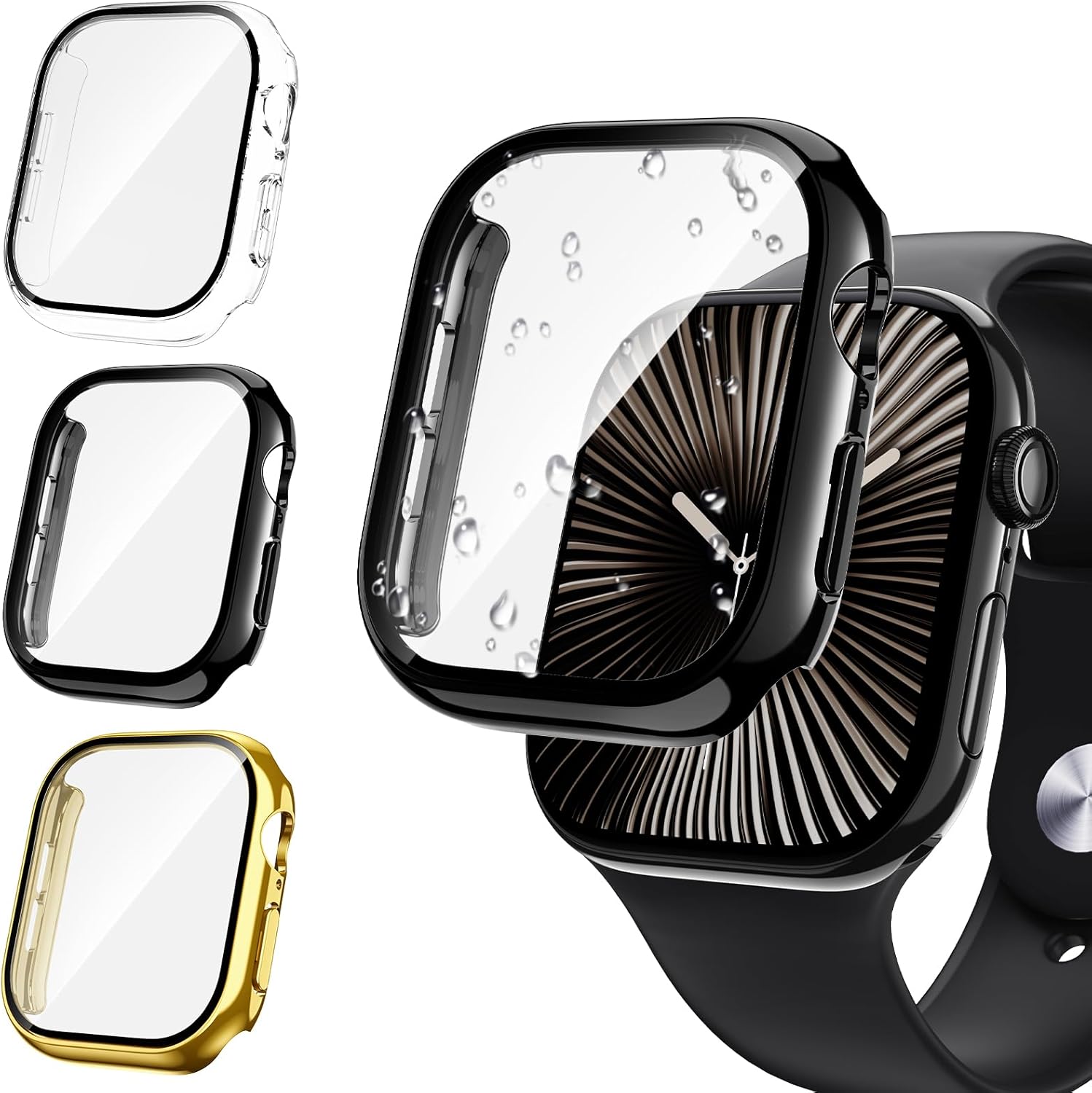 Amazon.com: Tensea [3PCS for Apple Watch Screen Protector Case 41mm ...