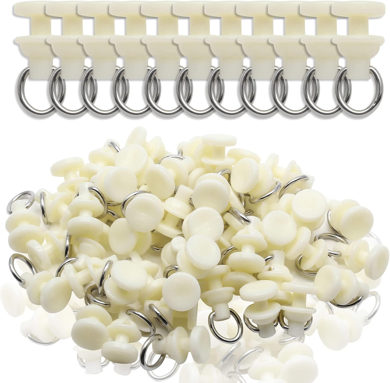 Amazon.com: Luomorgo 23mm/0.91 inch Length White Plastic Curtain Track ...