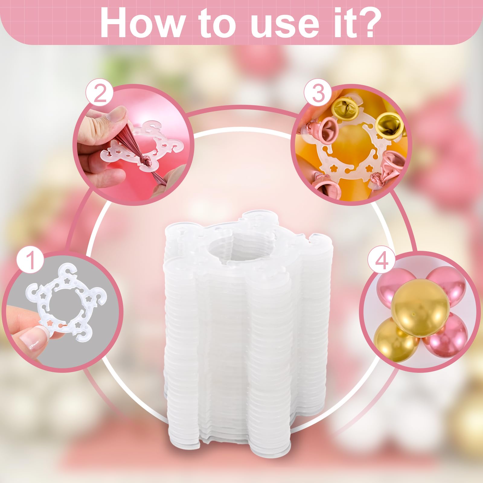 Snapklik.com : Aivwis 30 PCS Balloon Clips, Reusable Quick Release ...