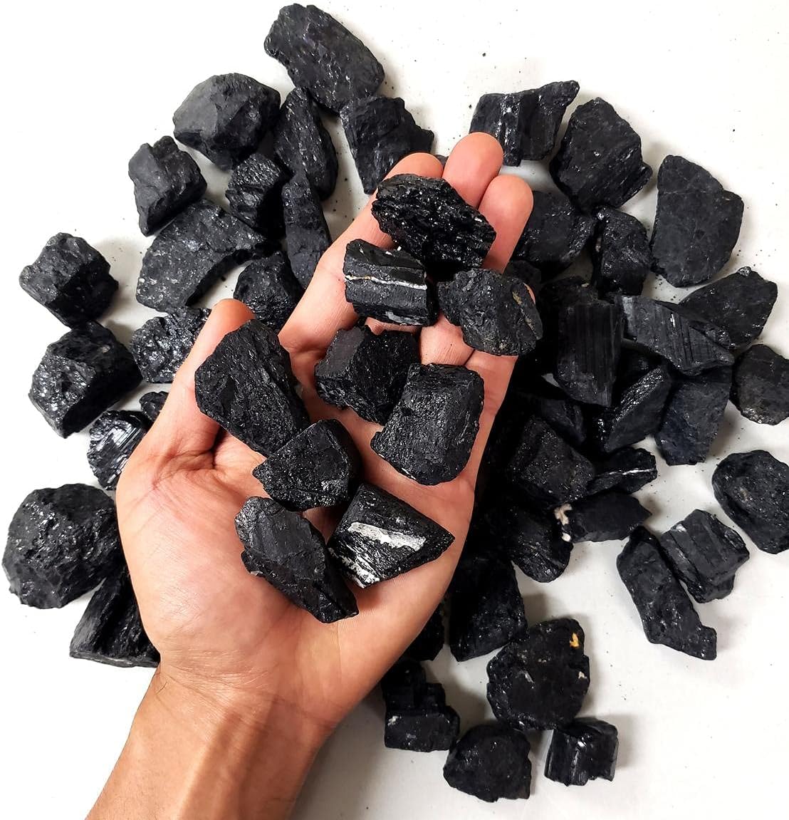 Amazon.com: Zenkeeper 1Lb Rough Black Tourmaline Crystals Stone Large ...