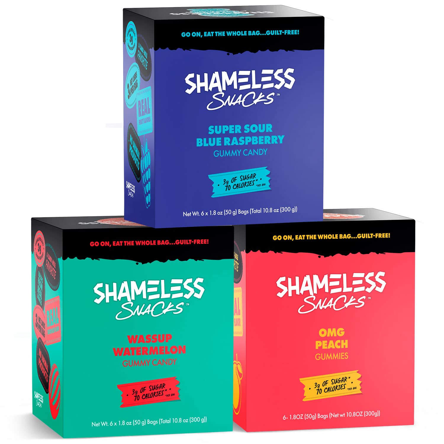Amazon.com : Shameless Low Carb Keto Gummy Bundle - Blue Raspberry ...