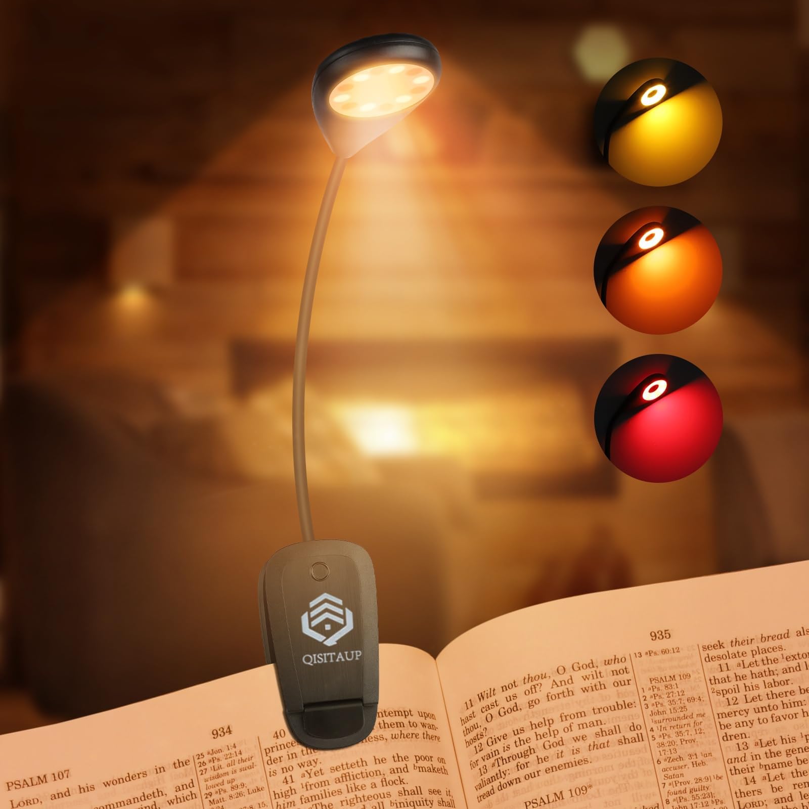 Amazon.com: SomniLight Rechargeable Amber Book Light (16 mini LEDs ...