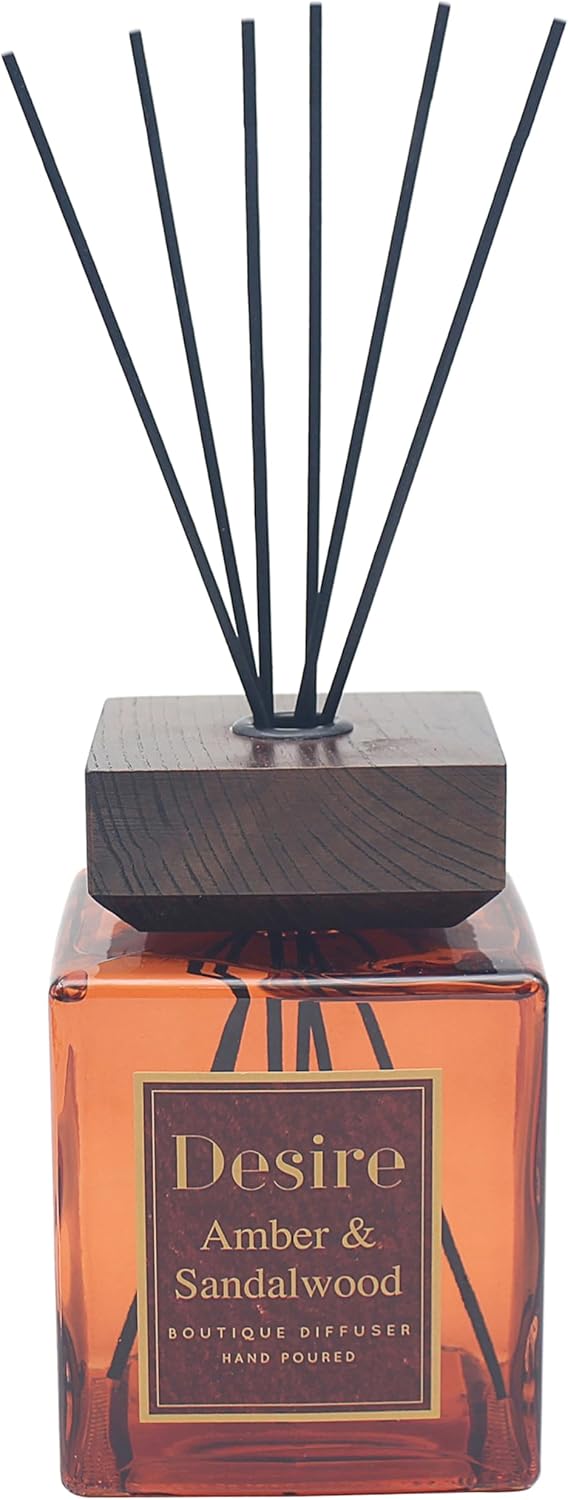 Lesser & Pavey Desire Aroma Amber & Sandalwood 1000ml Reed Diffuser For Home Fragrance | Air ...