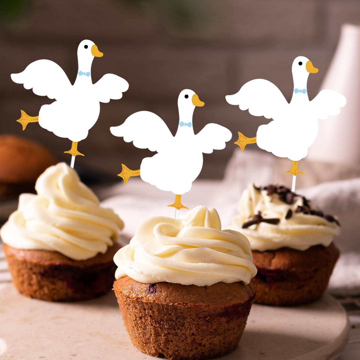 Amazon.com: One Silly Goose Party Cake Topper, 24pcs Silly Goose ...