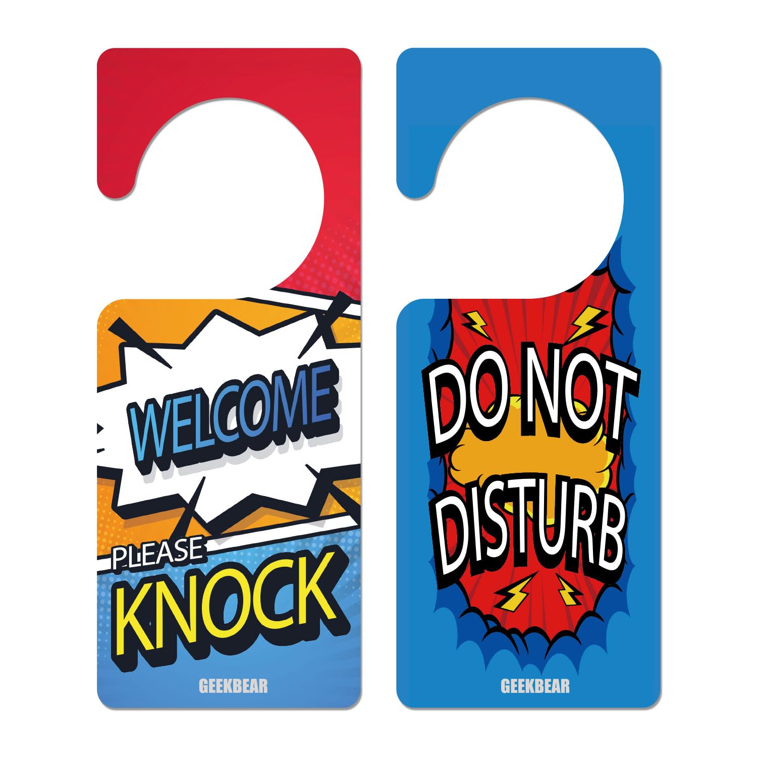 Amazon.com : GEEKBEAR Do Not Disturb Door Hanger Sign (10. Comic, 2 ...