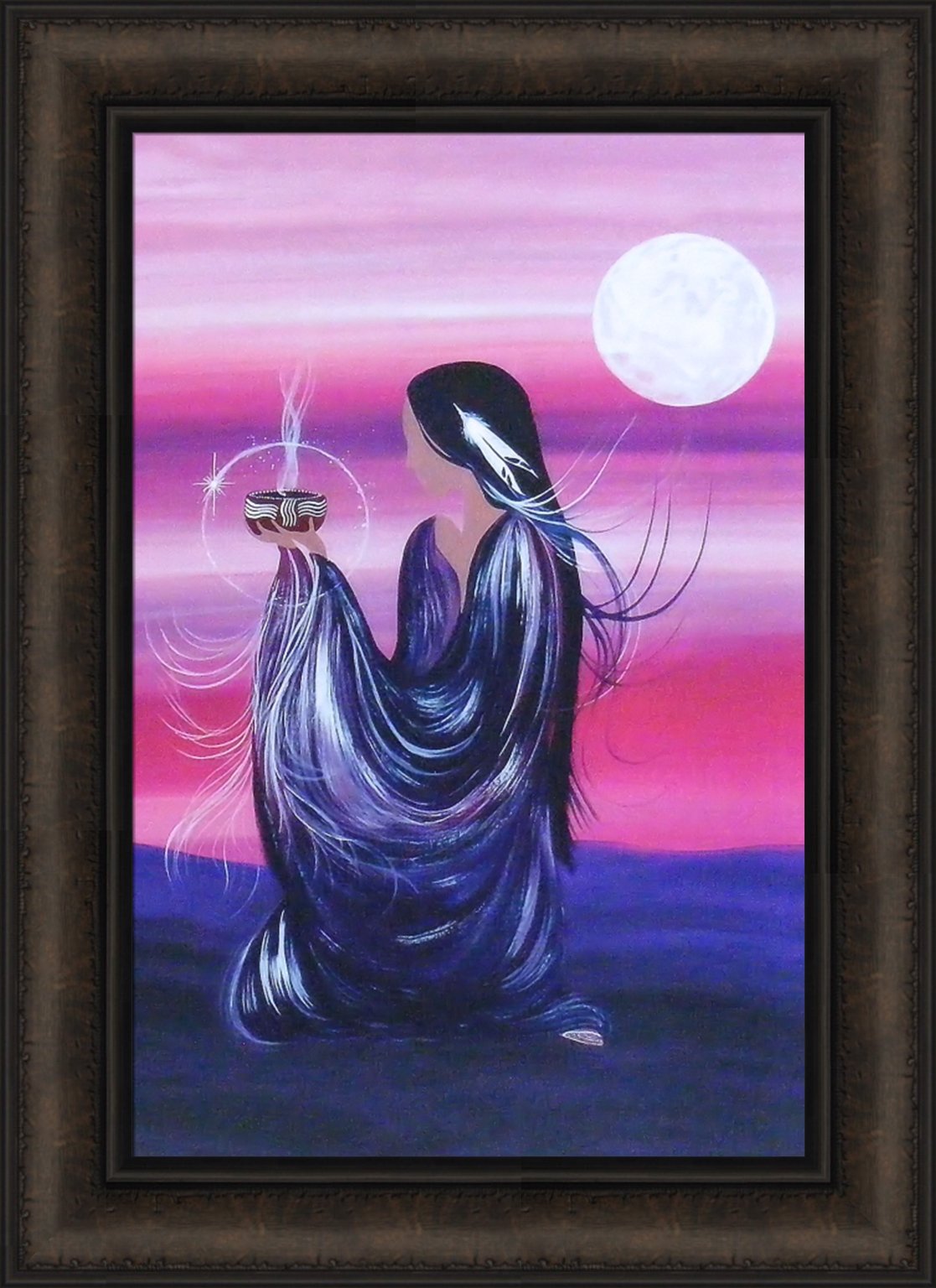 Native American Indians In The Moons Two Moons