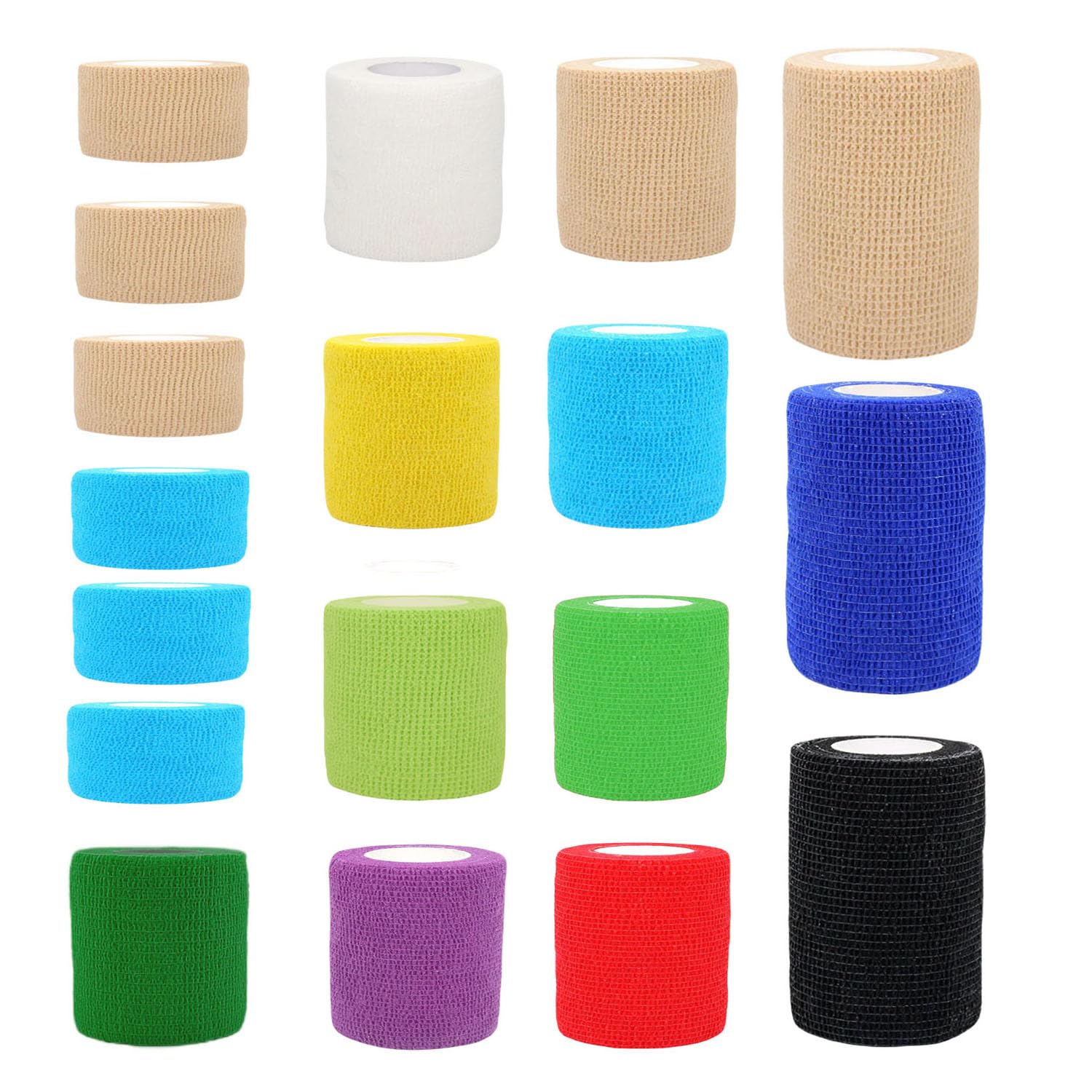 Amazon.com: Self Adhesive Tape Wrap 18 Rolls,Non-Woven Self Adherent ...