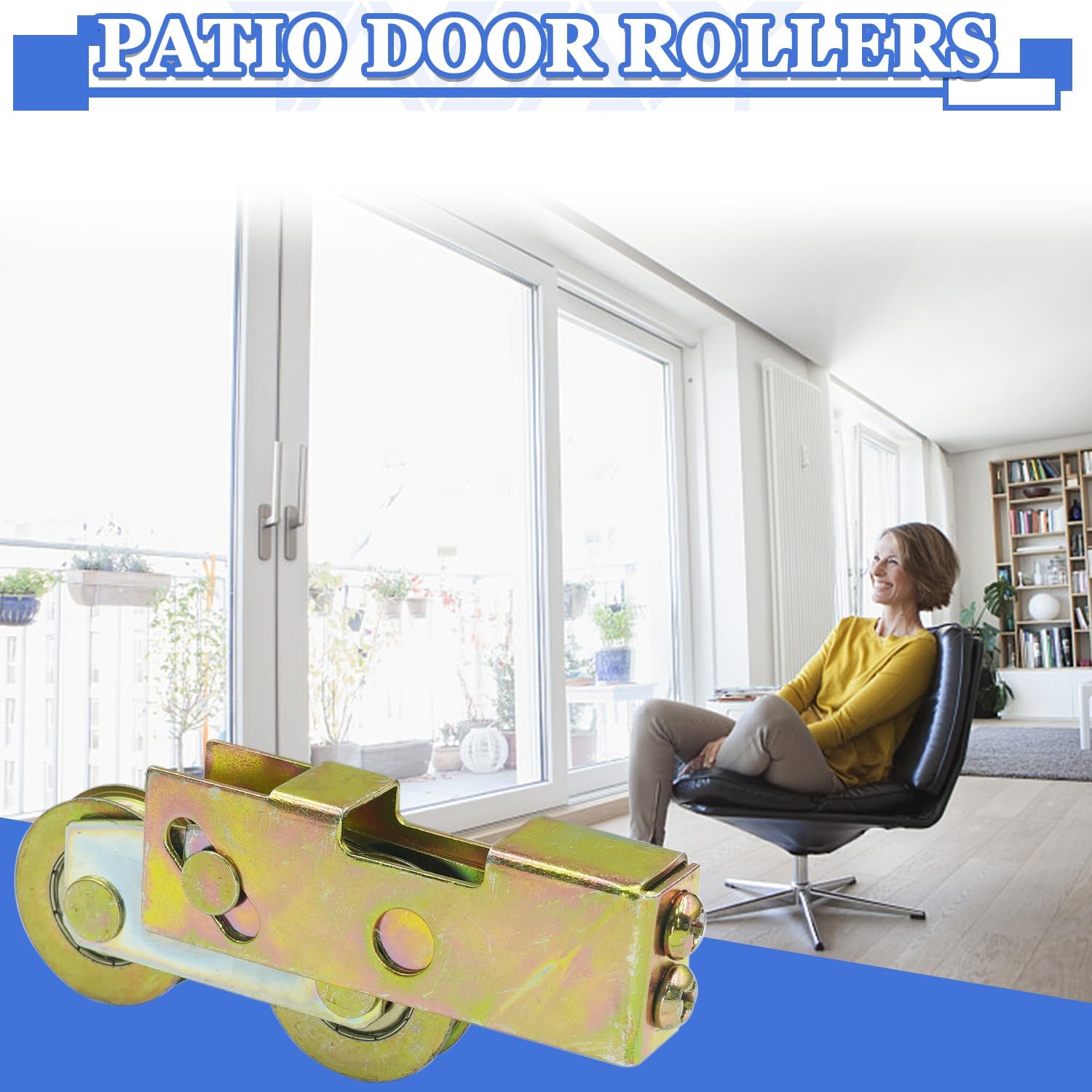 Tandagy Rodillos deslizantes para puertas de patio, rodillos de puerta ...
