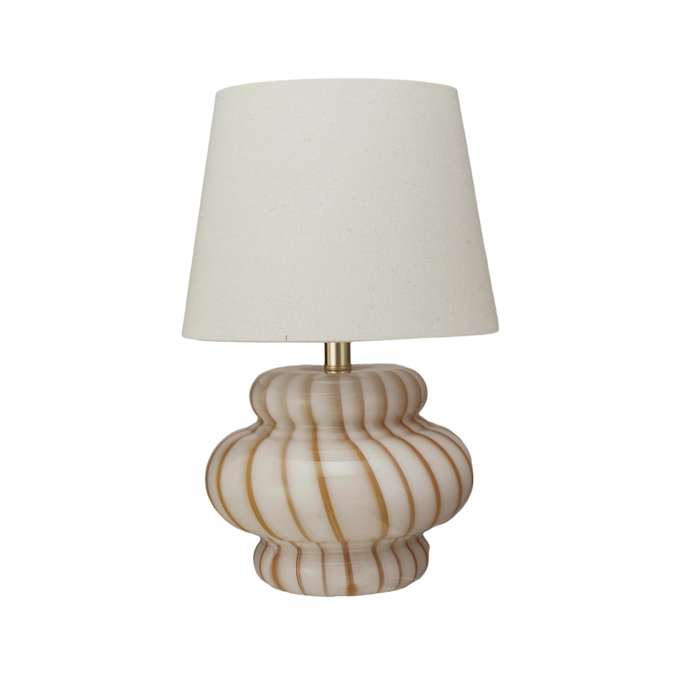 Creative Co-Op 60 Watt Sunbeam Striped Hand-Blown Art Glass Table Lamp ...