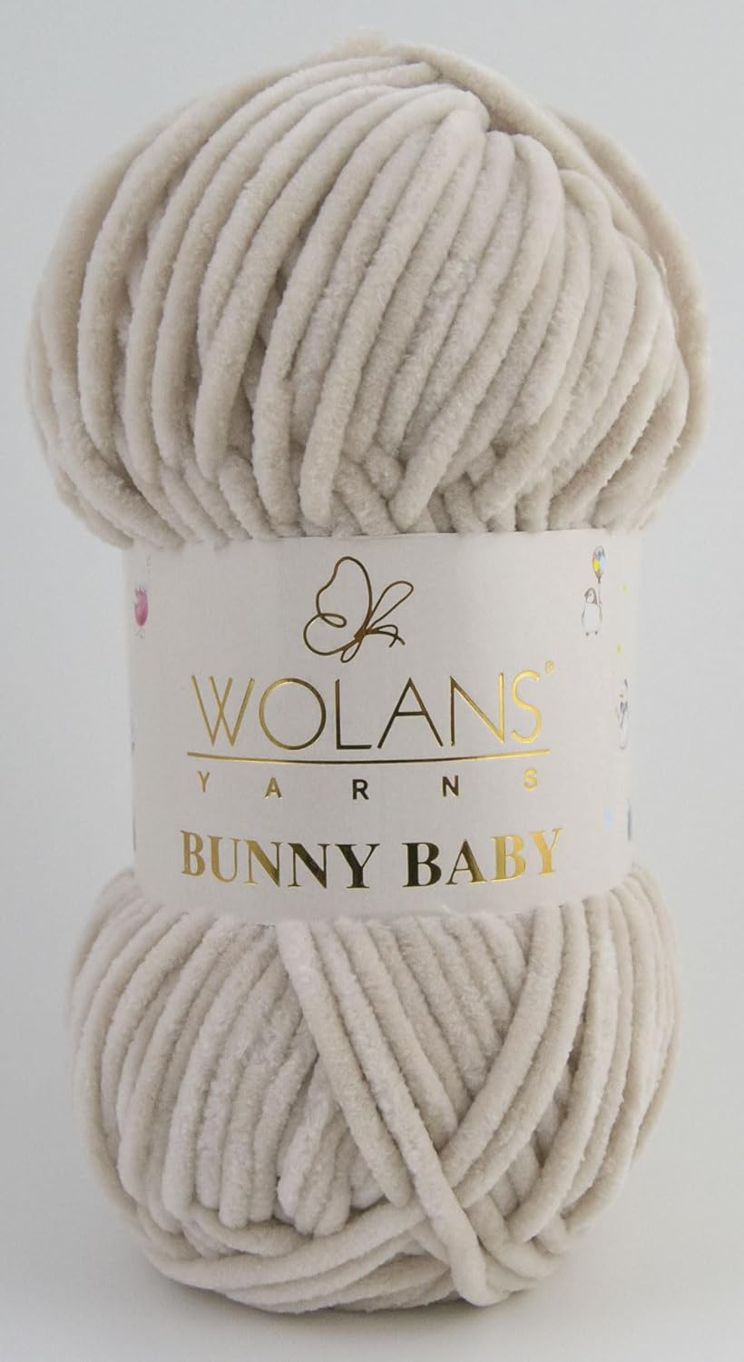 Wolans Bunny Baby Chenille Style Yarn Wool 70 Colours Available 100g ...