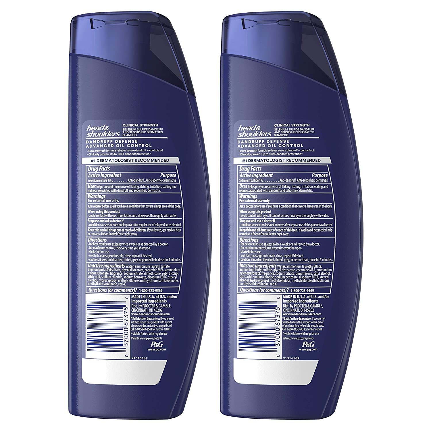 Snapklik.com : Clinical Dandruff Shampoo Twin Pack, Advanced Oil ...