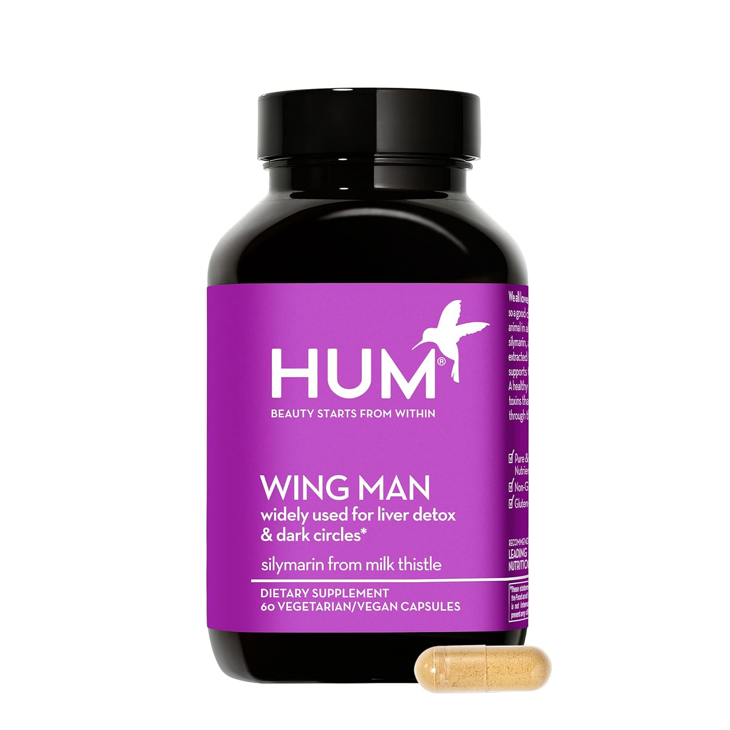 Amazon.com : HUM Wing Man - Liver Detox and Repair Support Supplement ...